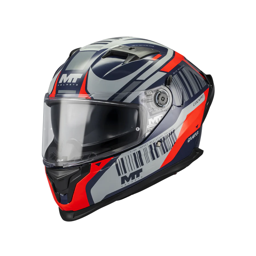 MT BRAKER SV COCKPIT – AZUL/VERMELHO – Moto-R